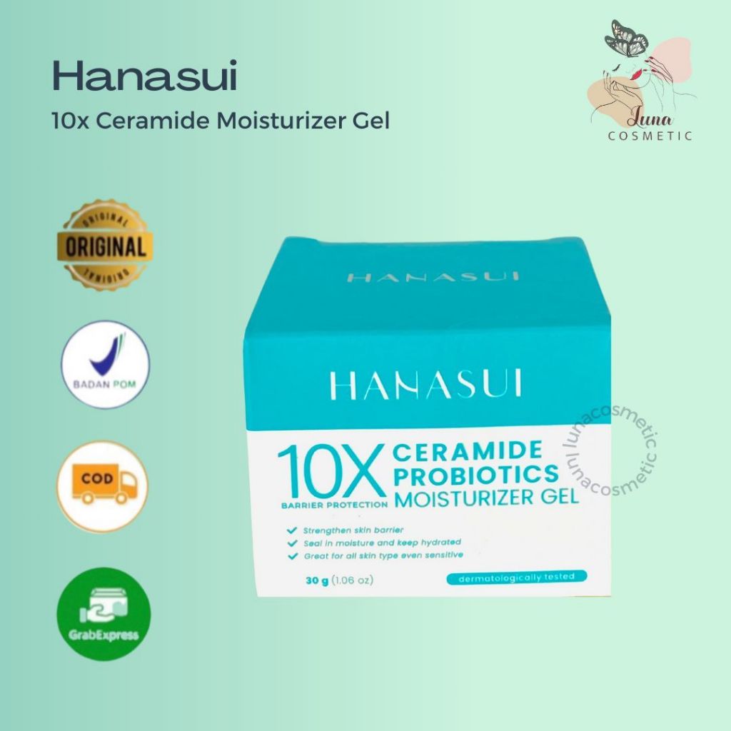 Hanasui 10X Ceramide Probiotics Moisturizer Gel 30gr (NEW) | Shopee ...
