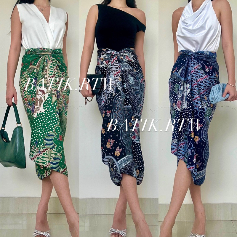 Agnes Wrapped Skirt Batik Cloth Graduation Hijab Friendly | Shopee Malaysia