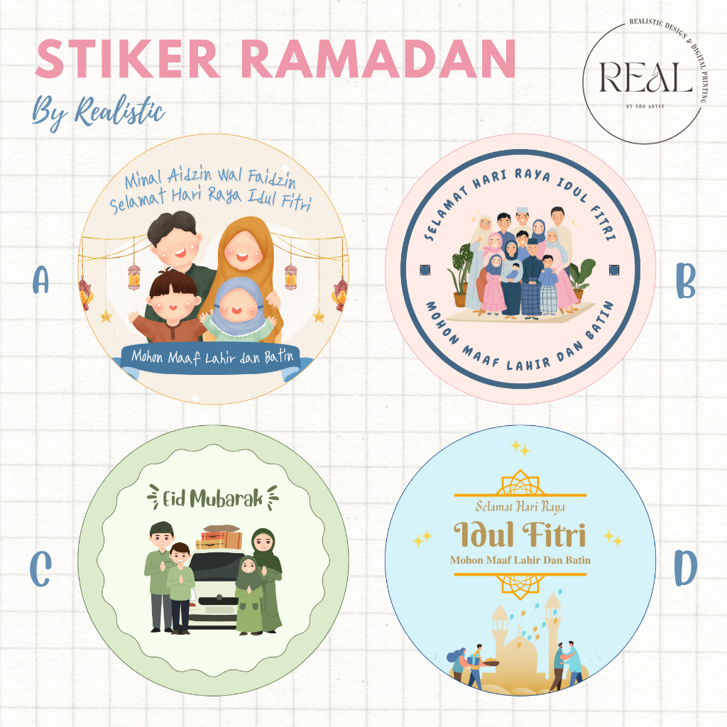 Ramadan Aesthetic Stickers/Ramadan Sticker/Special Round Stickers For ...