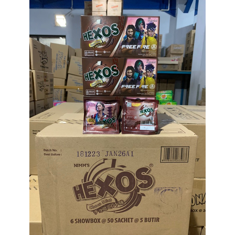 Hexos Chocomint candy packaged sachet packaging | Shopee Malaysia