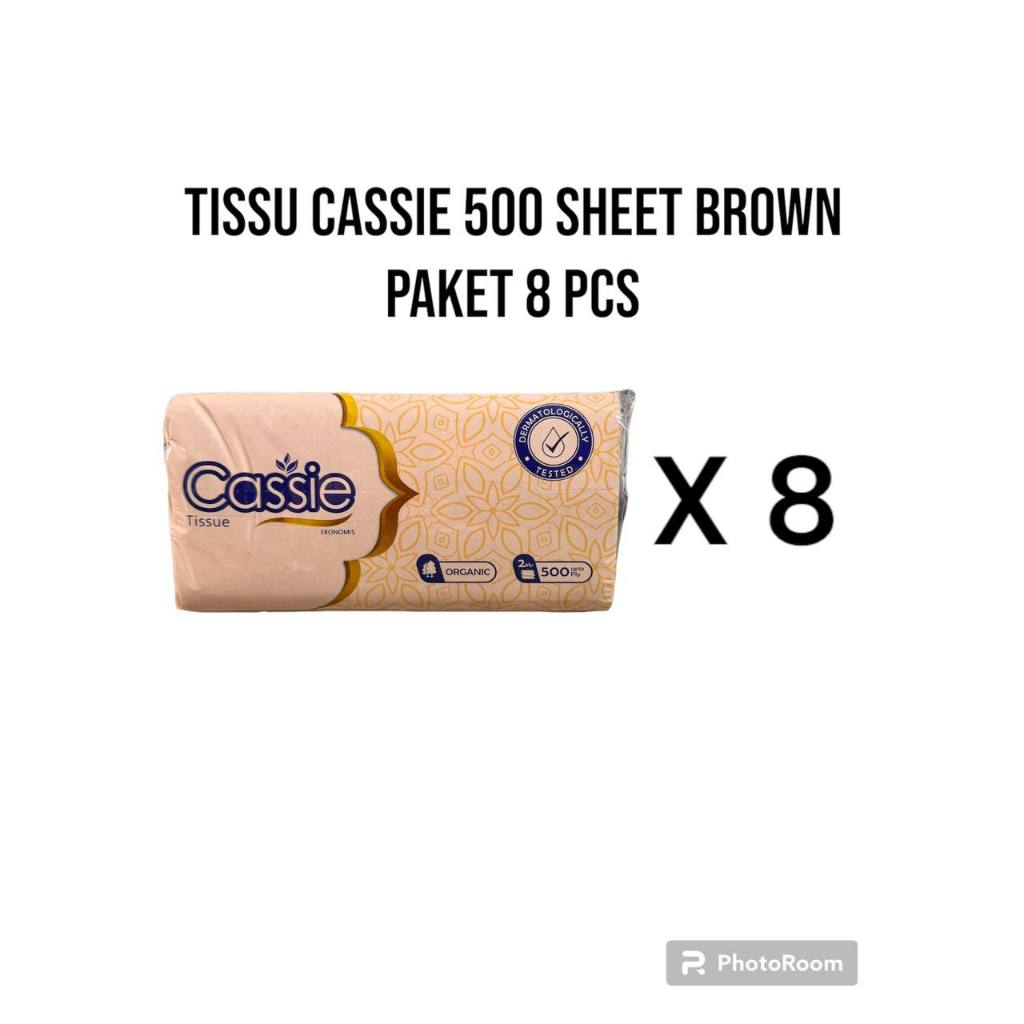 Cassie Tissue 500 Sheets Brown PACKAGE 8 PCS | Shopee Malaysia