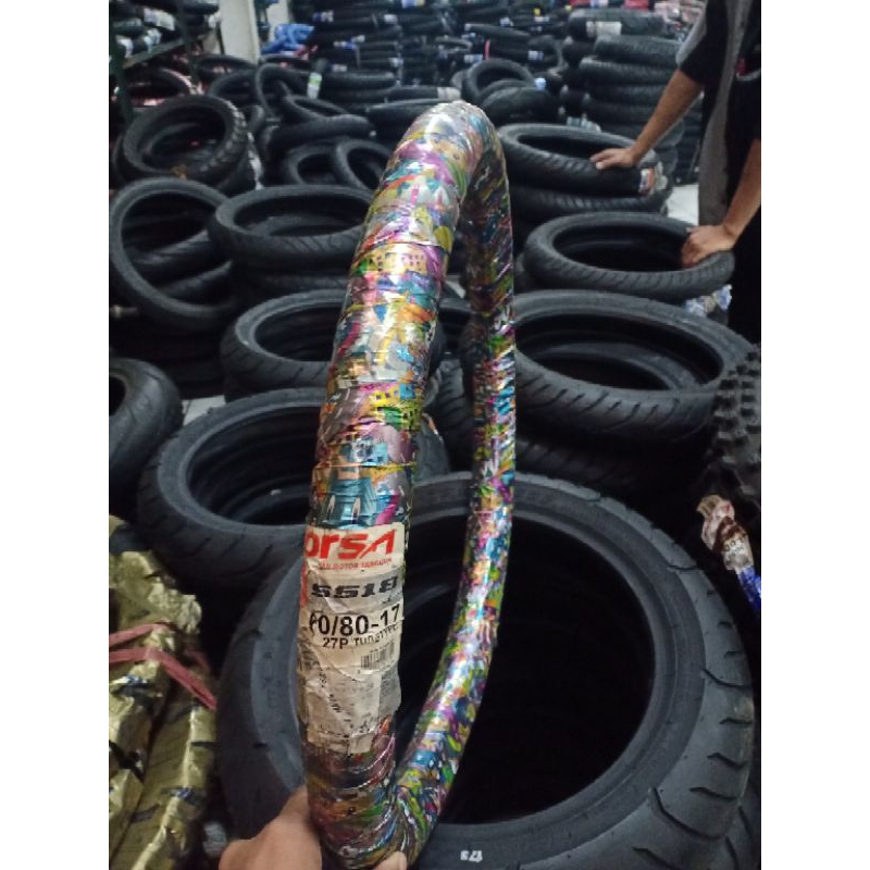 Corsa Outer Tire 60/80-17 SS018 Non Tubeles Small Worm Outer Tire Corsa | Shopee Malaysia