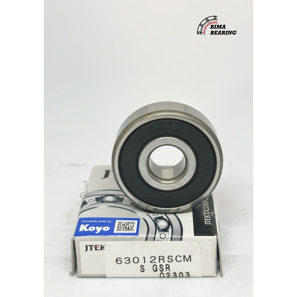 Ball BEARING 6301 2RS Rubber Cap KOYO JAPAN LAHER 12X37X12 Front Wheel Lava MIO SPIN SOUL VEGA ...