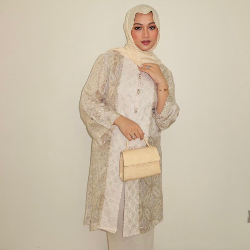 Sarra Series - Viscose Batik Tunic Top By Kartinislabel | Shopee Malaysia