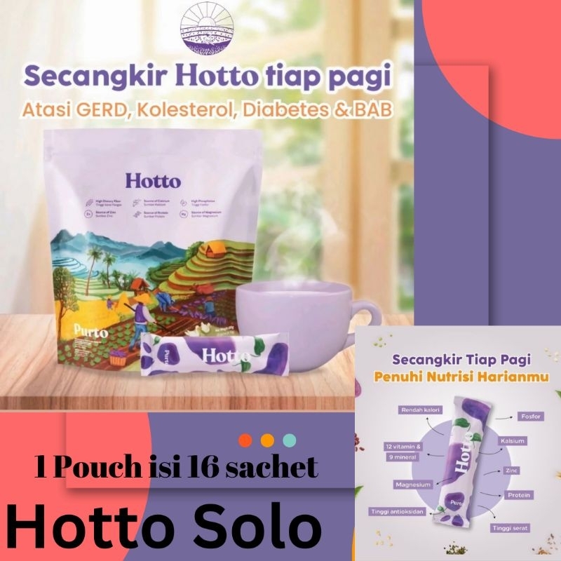 Hotto Purto Multigrain 1 pouch 16 Sachets gerd Free Acid Free | Shopee ...