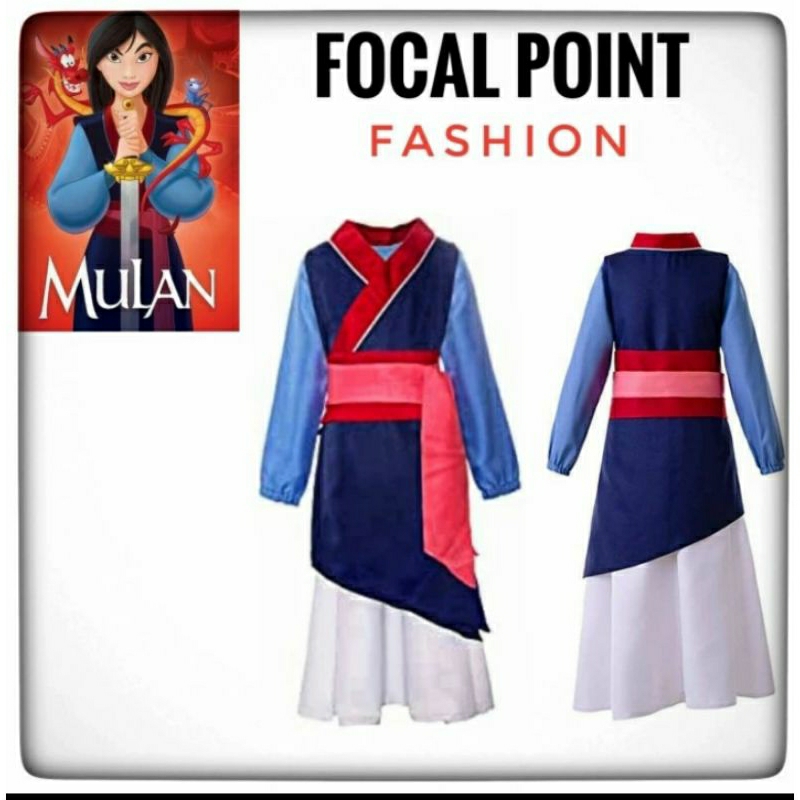Mulan costume for adult women Disney princess hanfu costume | Shopee ...