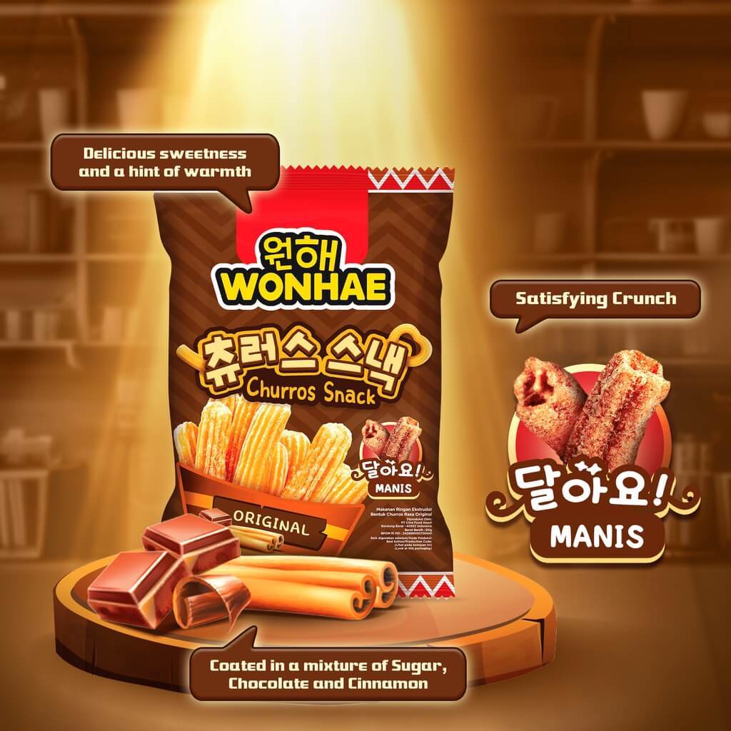 Wonhae Churros Snack Original 60gram | Shopee Malaysia