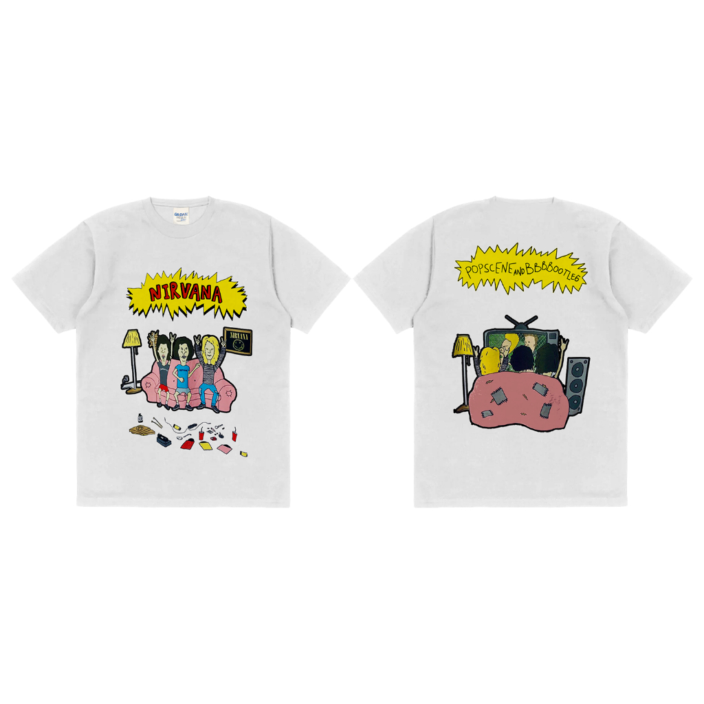 Rockermusic T-shirt Band Nirvana X Beavis and Butthead | Shopee Malaysia Rockermusic T-shirt Band Nirvana X Beavis and Butthead | Shopee Malaysia