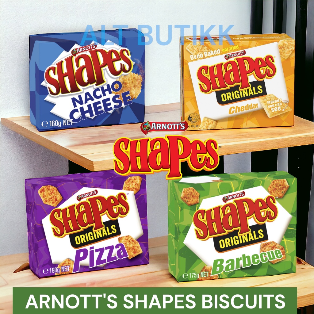 ARNOTT'S SHAPES BAKED SNACK CRACKERS | ARNOTTS BISCUITS | Australian ...
