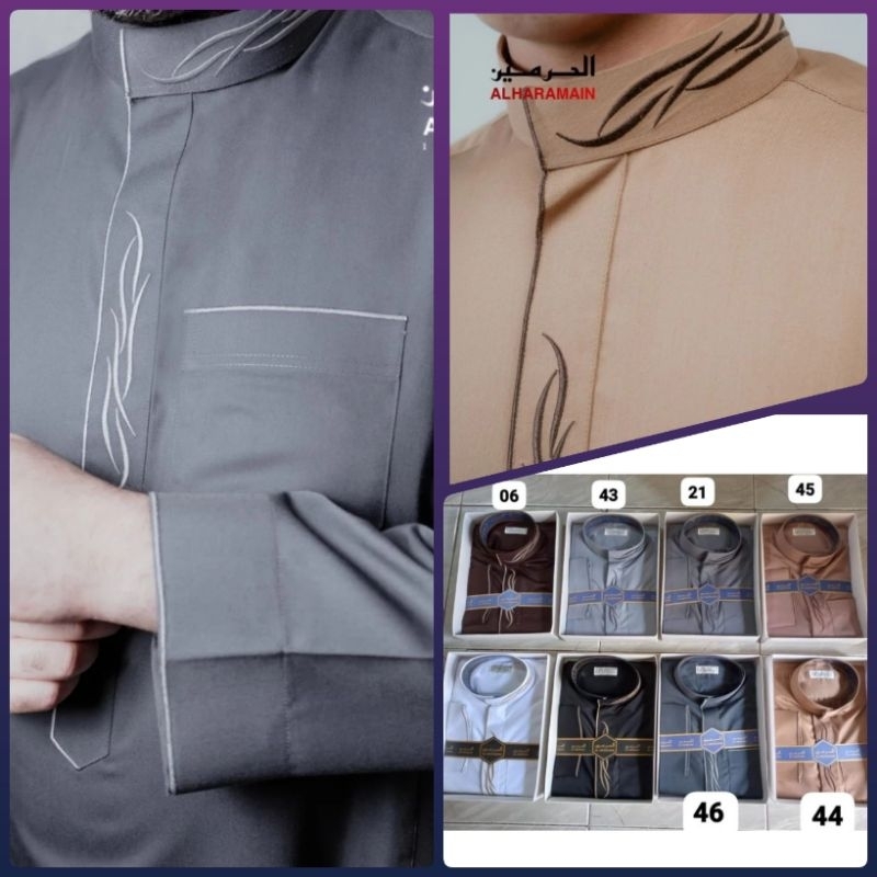 GAMIS AL HARAMAIN PREMIUM JUBAH/ 100% ORIGINAL FREE BOX MODEL 73 ...