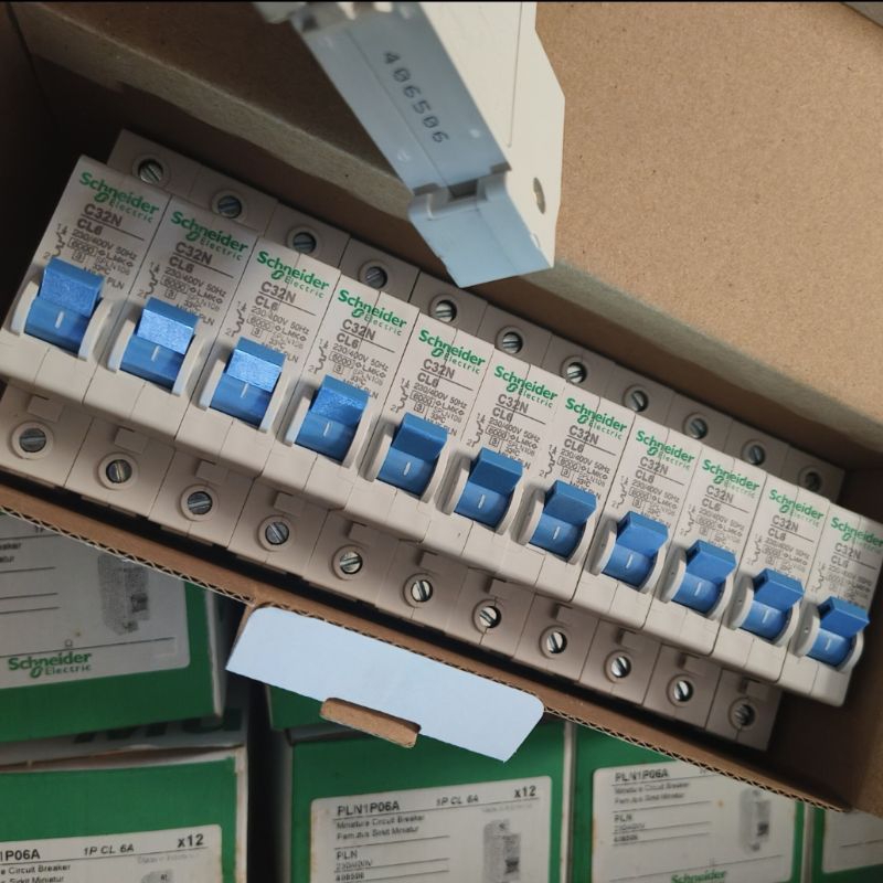 Mcb 6A SCHNEIDER 1PHASE BLUE ORIGINAL PLN | Shopee Malaysia