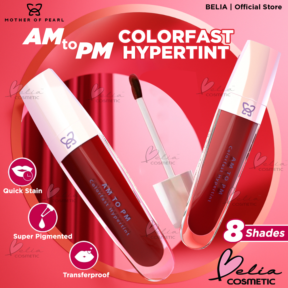 Belia MOP Mother Of Pearl AM to PM Colorfast Hypertint | Lip Tint | Long-lasting stain | Glossy ...