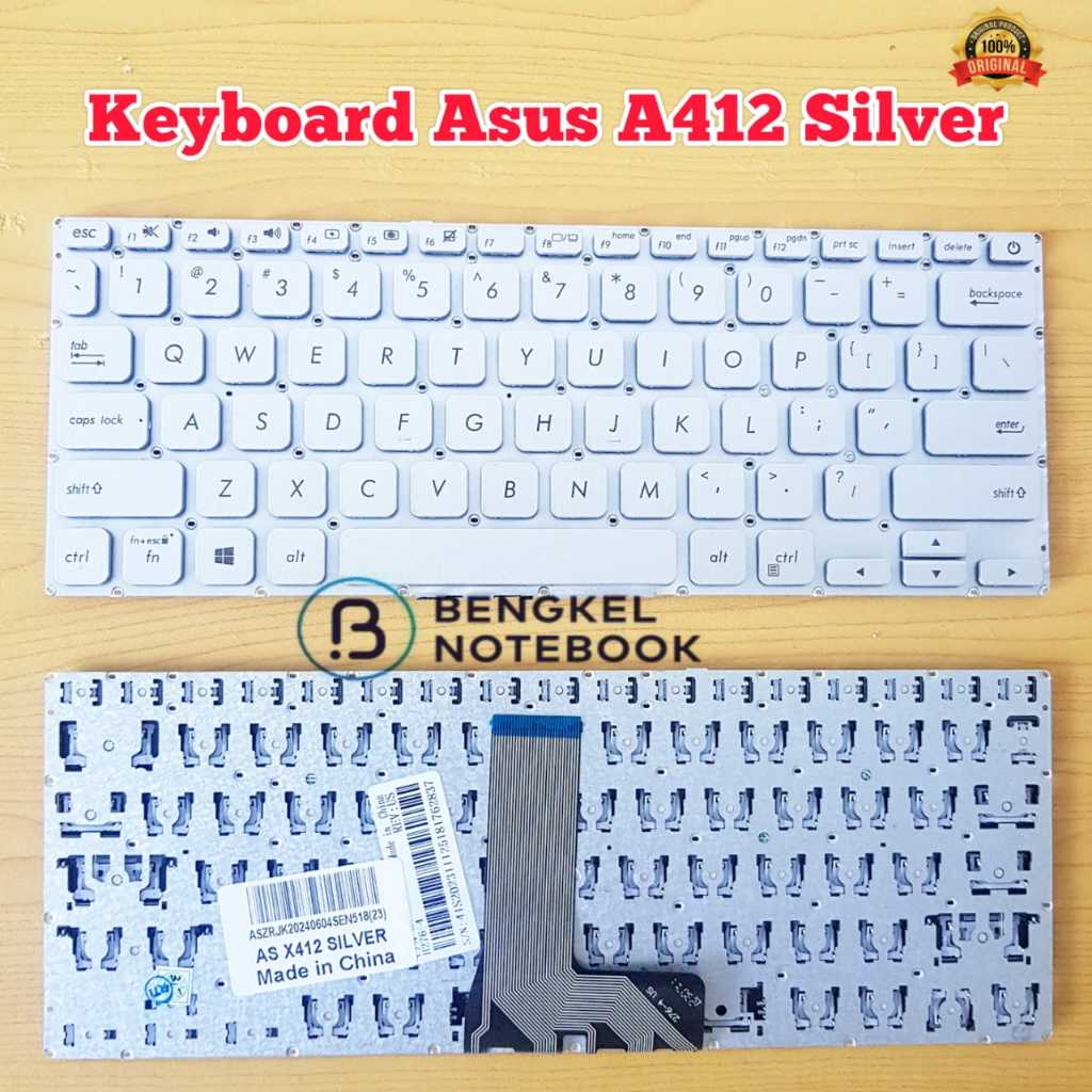 Asus A412D A412 X412D A412F Silver Keyboard | Shopee Malaysia