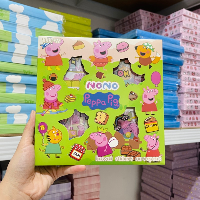 [PIKA] Peppa PIG NONO Sticker Contains 100 Sheets | Viral Stickers ...