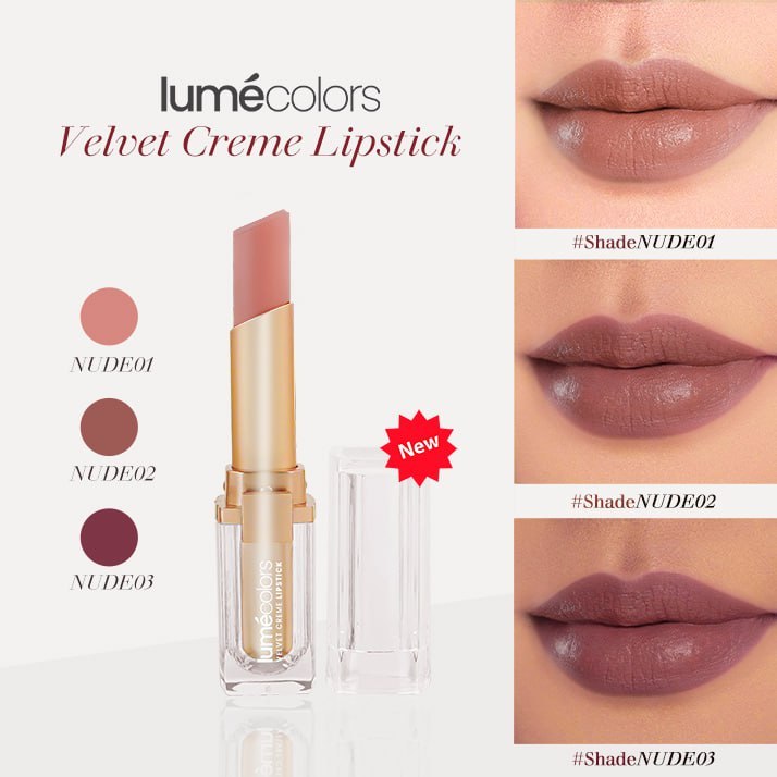 New Product Lume - Velvet Creme LIPSTICK 4g colors And Lasts 12 Hours ...