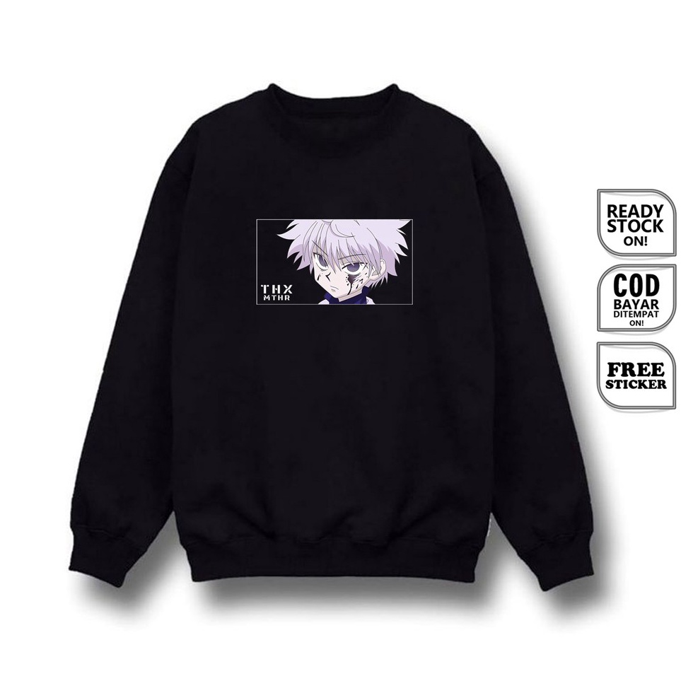 Hot SWEATER CREWNECK KILLUA ZOLDYCK HUNTER X HUNTER HISOKA KURAPIKA ...