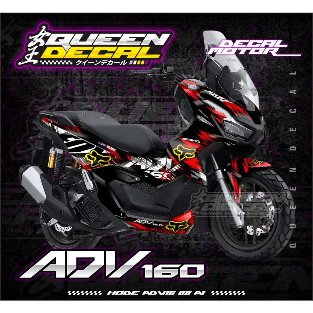 ADV160 Decal Sticker - ADV160 New Full Body Custom Decal Sticker ...