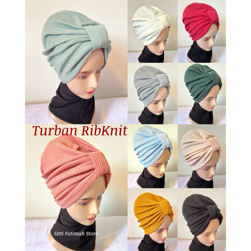 Instant Rib Knit Turban Plain Turban Knitted Turban zumba Turban casual ...