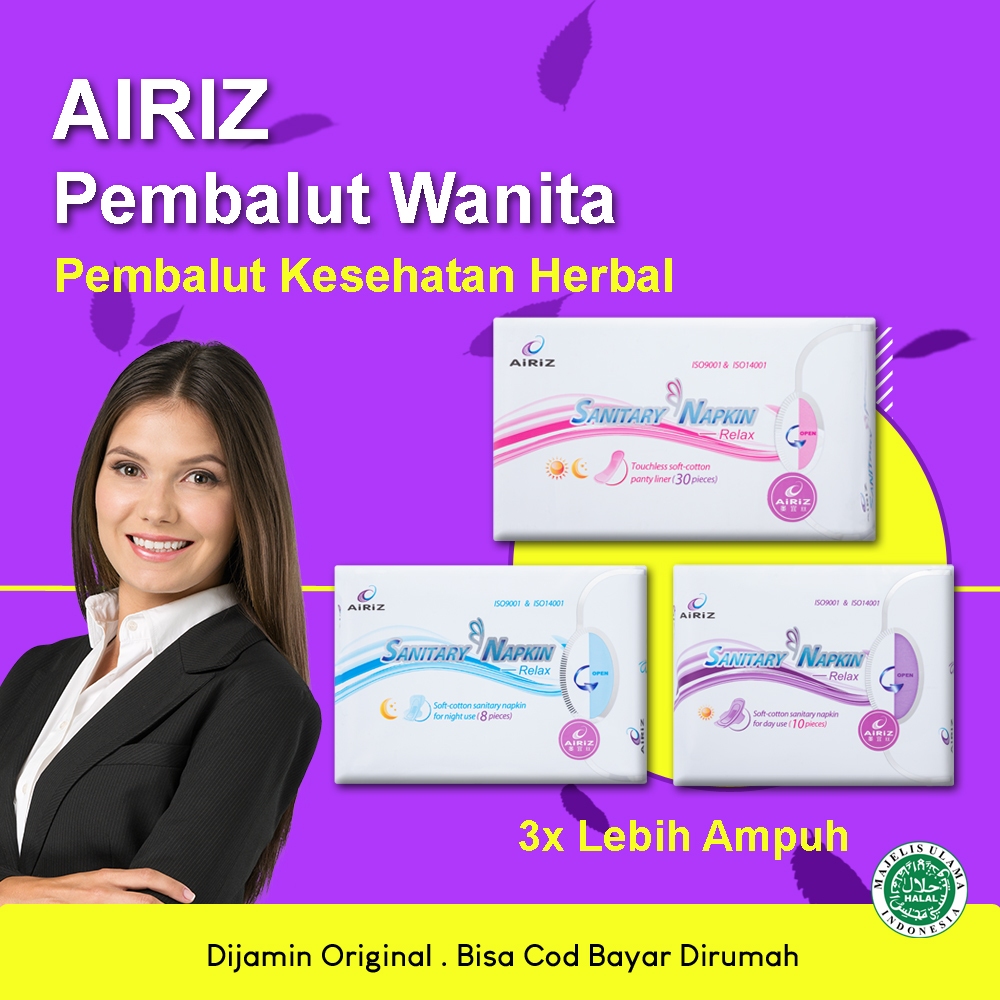 Airiz Herbal Pads Airiz Day Night Pantyliner Treat Leucorrhoea ...