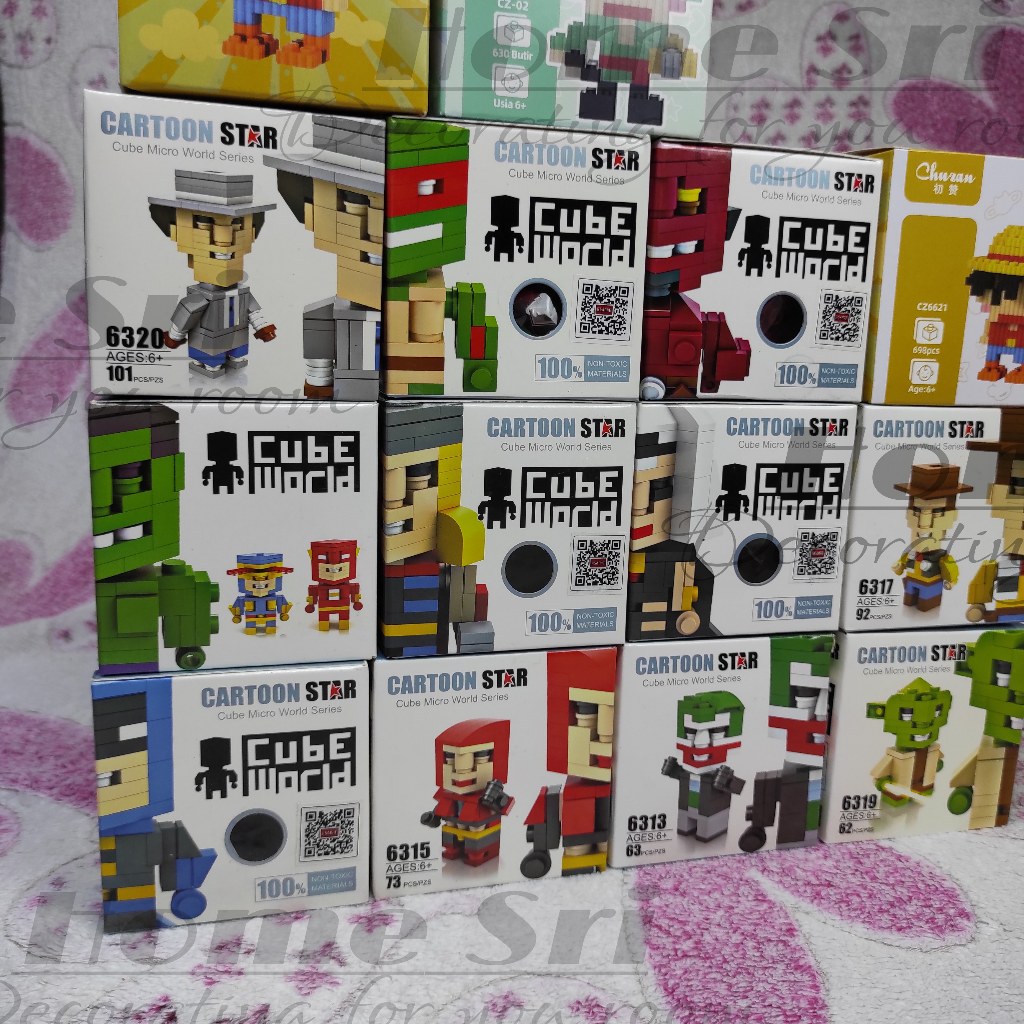 Brics BUILDING BELOCK Nano Blocks Cartoon Shape Children's Educational ...