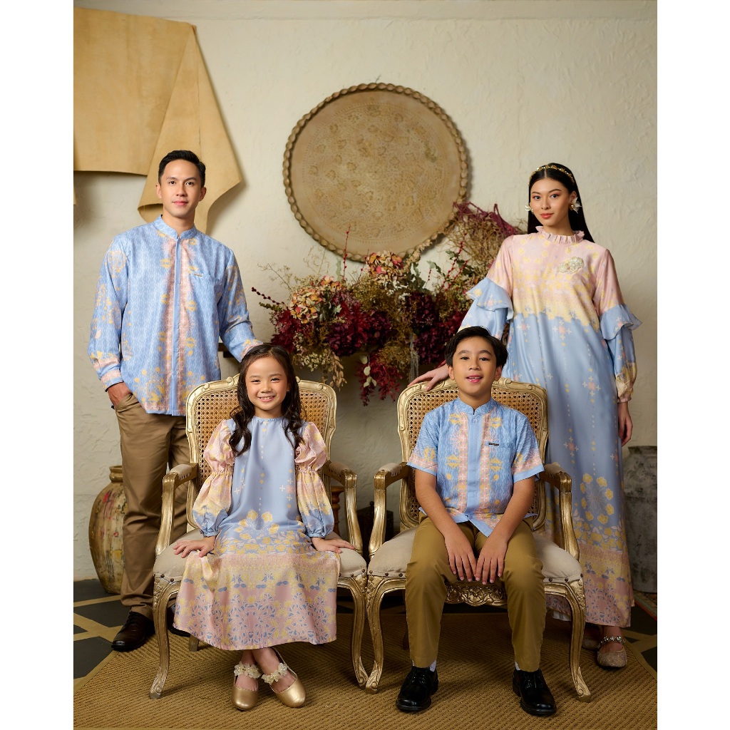 Kamima - Family Set - Rumi Series in Blue | Shopee Malaysia