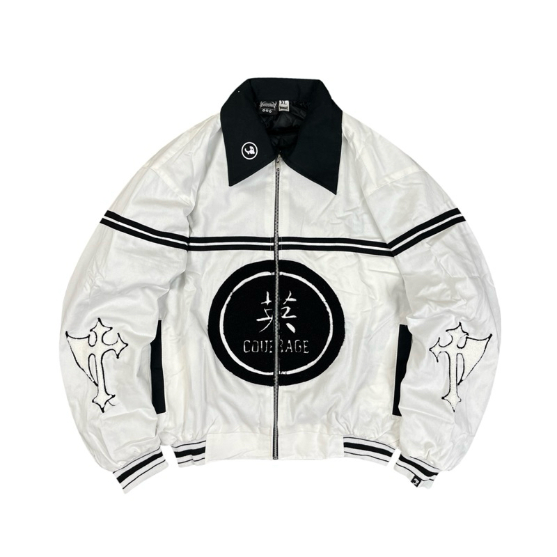 Boxy Cut Varsity Jacket / Racing Jacket | Source | Reprison Poseidon ...