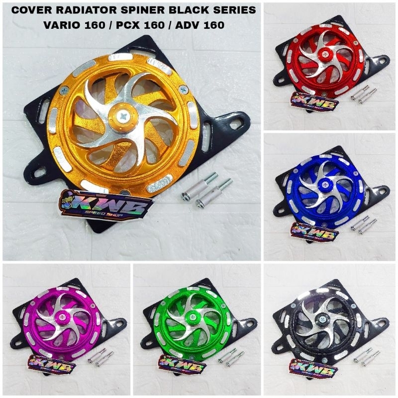 Cover radiator spinner black series vario 160 vario 160 pcx 160 adv 160 ...