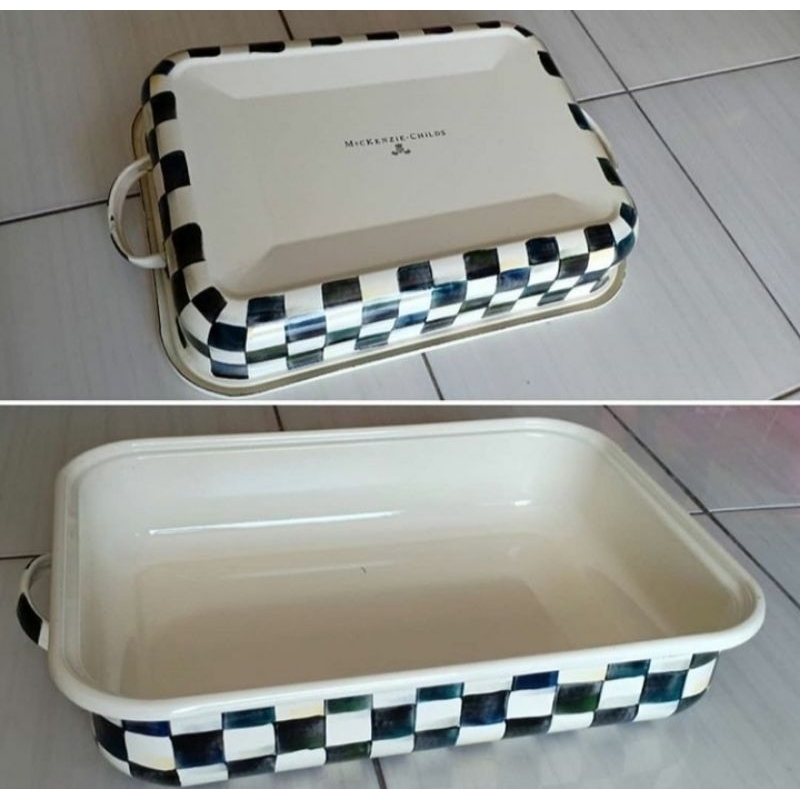 Lasagna pan enamel mackenzie/Buffet Serving Container/Buffet Box pan ...