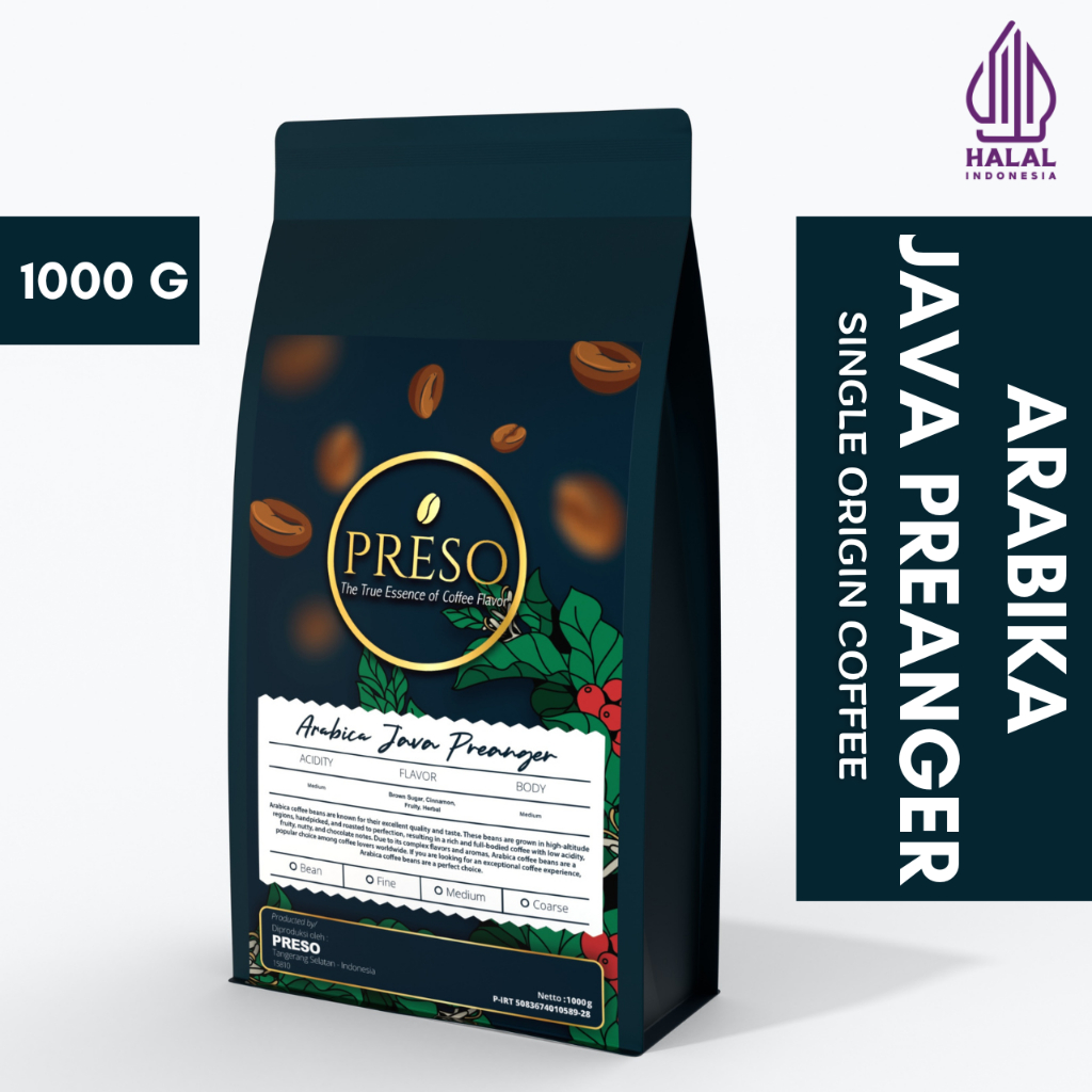 Preso Arabica Coffee Java Preanger 1000gram 100% Pure | Shopee Malaysia