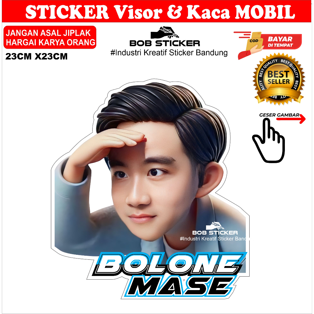 Bolone mase sticker - prabowo gibran - President 2024 | Shopee Malaysia