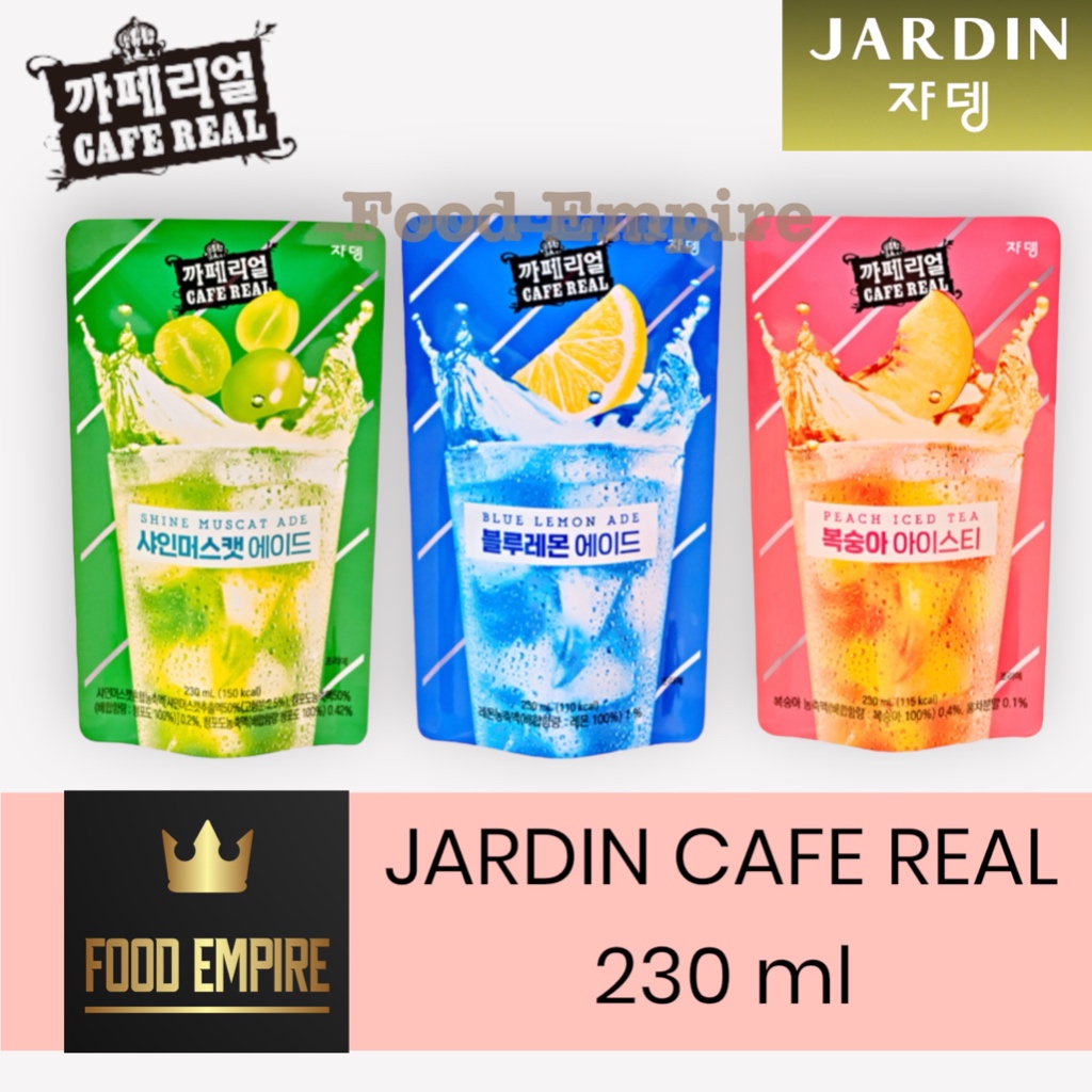 Jardin CAFE REAL | Peach Iced Tea | Blue Lemon Ade | Shine Muscat Ade ...