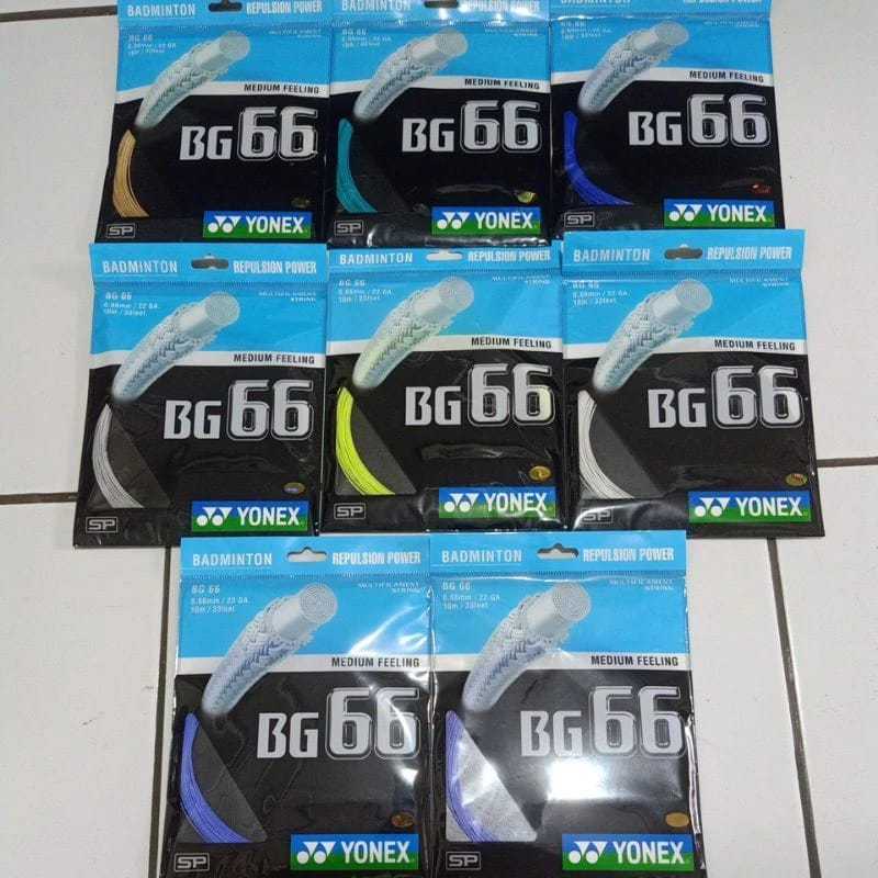 ORIGINAL ORIGINAL SUNRISE YONEX BG 66 BADMINTON RACKET STRINGS | Shopee ...
