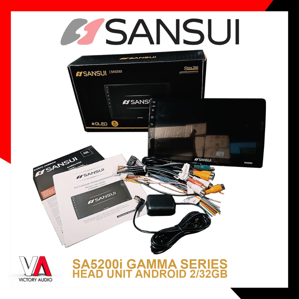 LAYAR Car Audio Tape Android Head Unit SANSUI SA5200i GAMMA RAM 2GB ROM ...