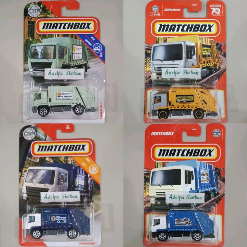Matchbox garbage king mbx city waste service truck 70 years garbage ...
