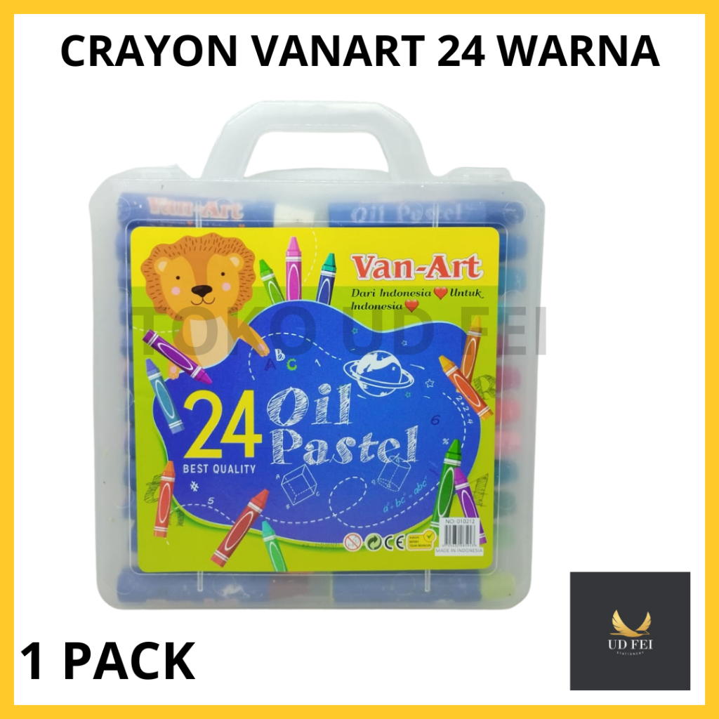 (1 Pack/ 1 SET) Vanart Crayons/ 24 color crayons/ 24 color Vanart ...