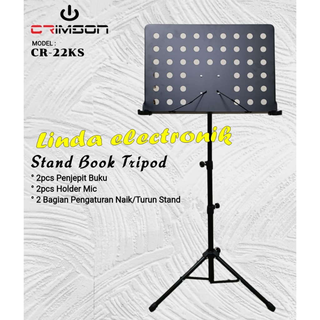 Stand book tripod crimson cr 22ks / cr22 ks / cr22ks standbook tripod | Shopee Malaysia