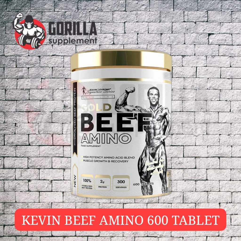Kevin Levrone Gold Series Beef Amino 600 Tablet Tabs Protein Fitness ...
