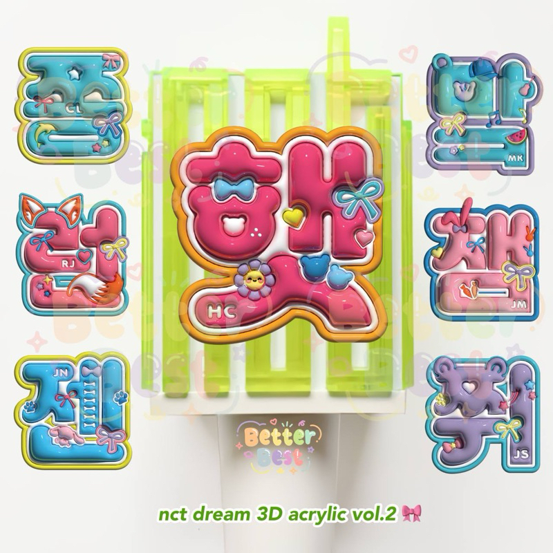 Malaysia & SINGAPORE ONLY 3D Initial Acrylic NCT DREAM 127 NCTZEN DECO ...