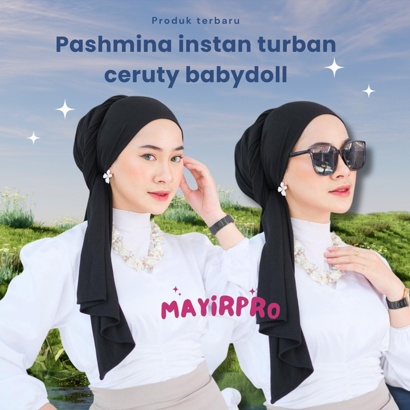 Mayirpro - Pashmina Turban Instant inner Premium Ceruty Babydoll by ...