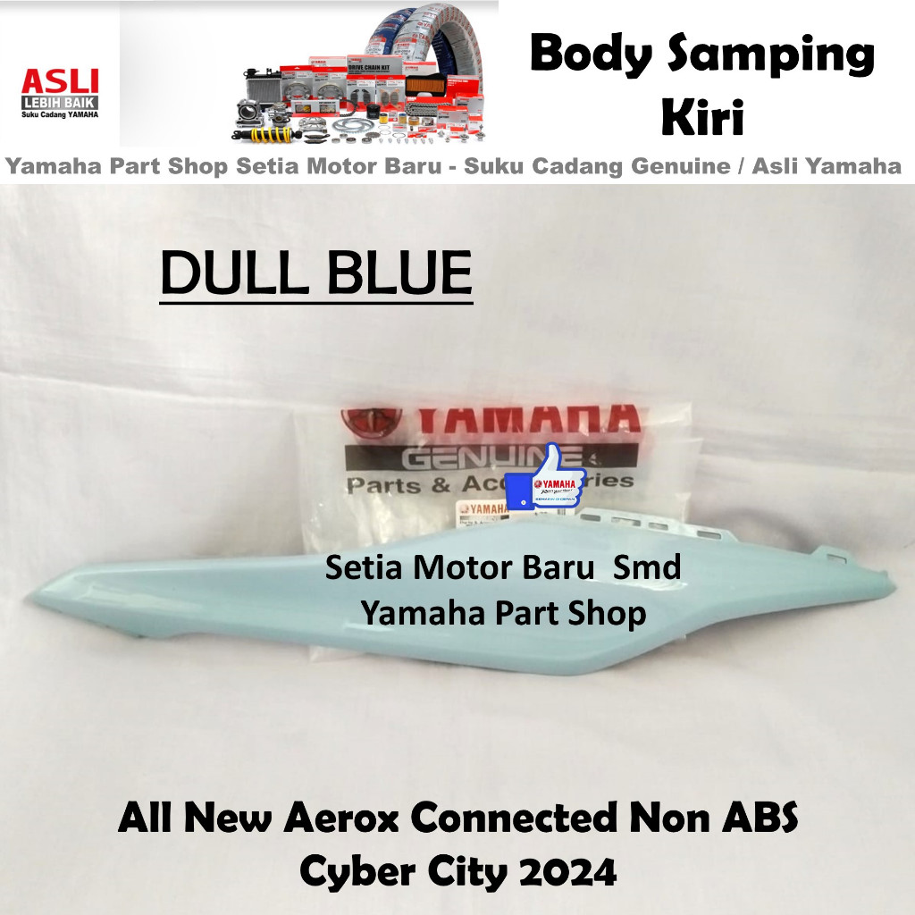 Body Side Left Light Blue Dull Blue All New Aerox Connected Non ABS ...