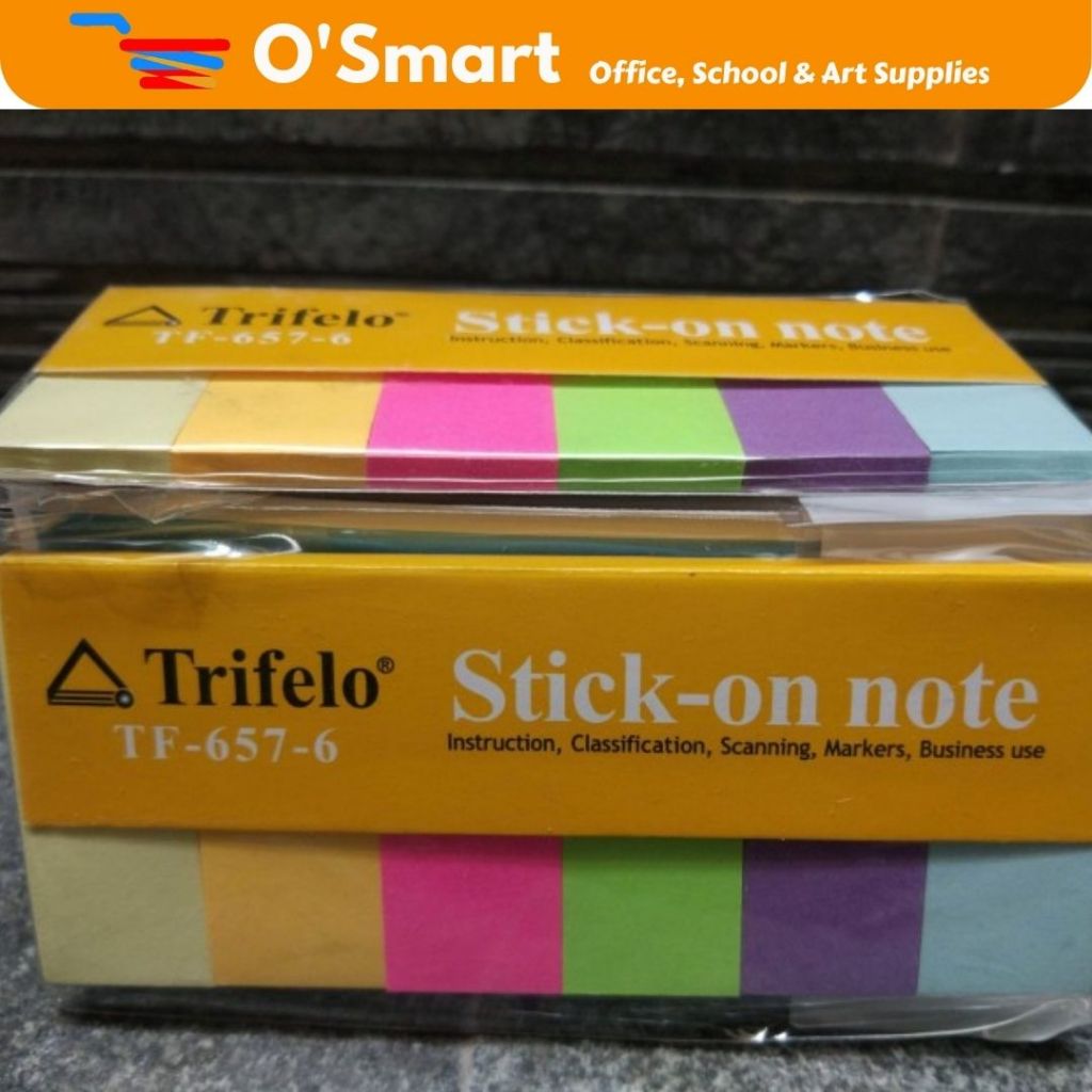 Trifelo Sticky note TF-657-6 6 Colors | Shopee Malaysia