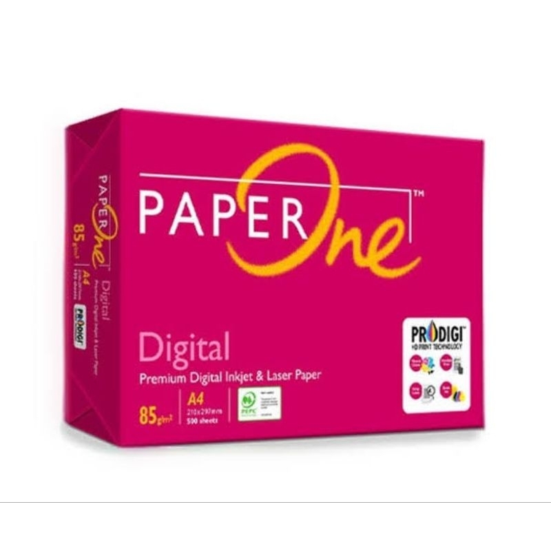 Hvs A4 PAPERONE PAPER 85gsm 1 RIM 500 sheets PRINTING PAPER | Shopee ...