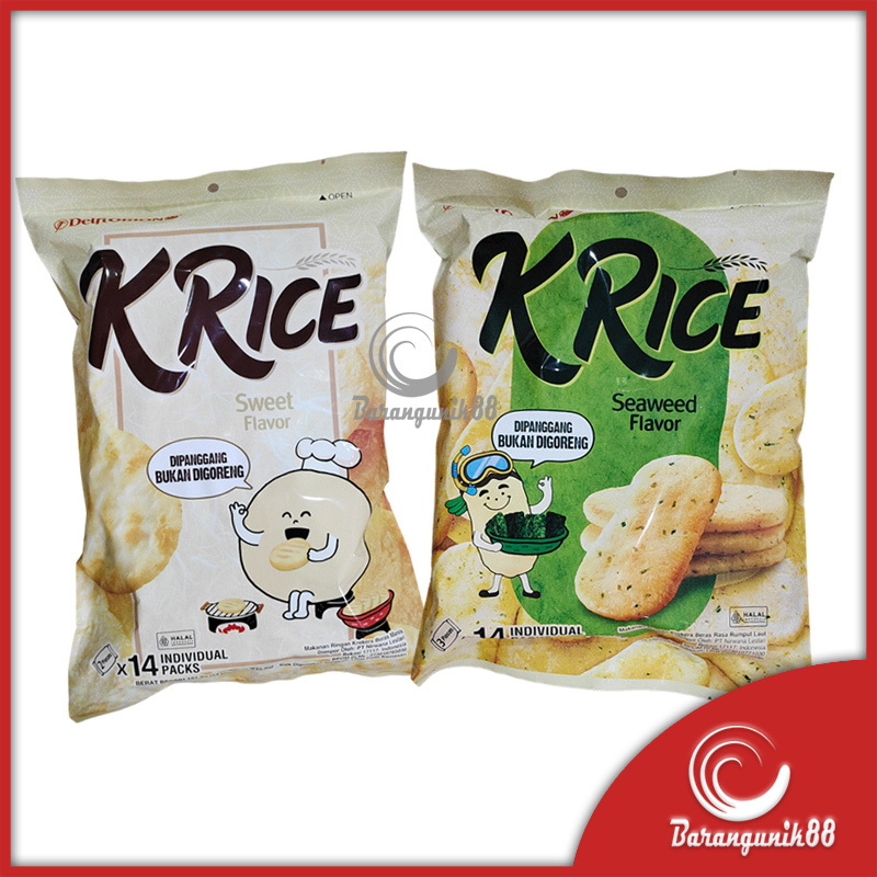 Crackers Rice Delfi Orion Krekers Rice O'Rice Orice Krice K'Rice ...