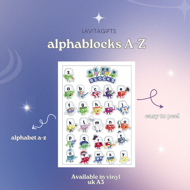 Alphablocks Cutting Children's Educational Stickers | Sticker ...