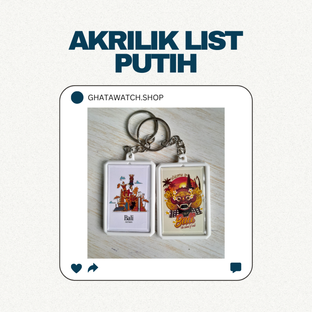 GANTUNGAN By BALI ACRYLIC KEYCHAINS [FRONT BACK WITH PICTURES] | Shopee ...