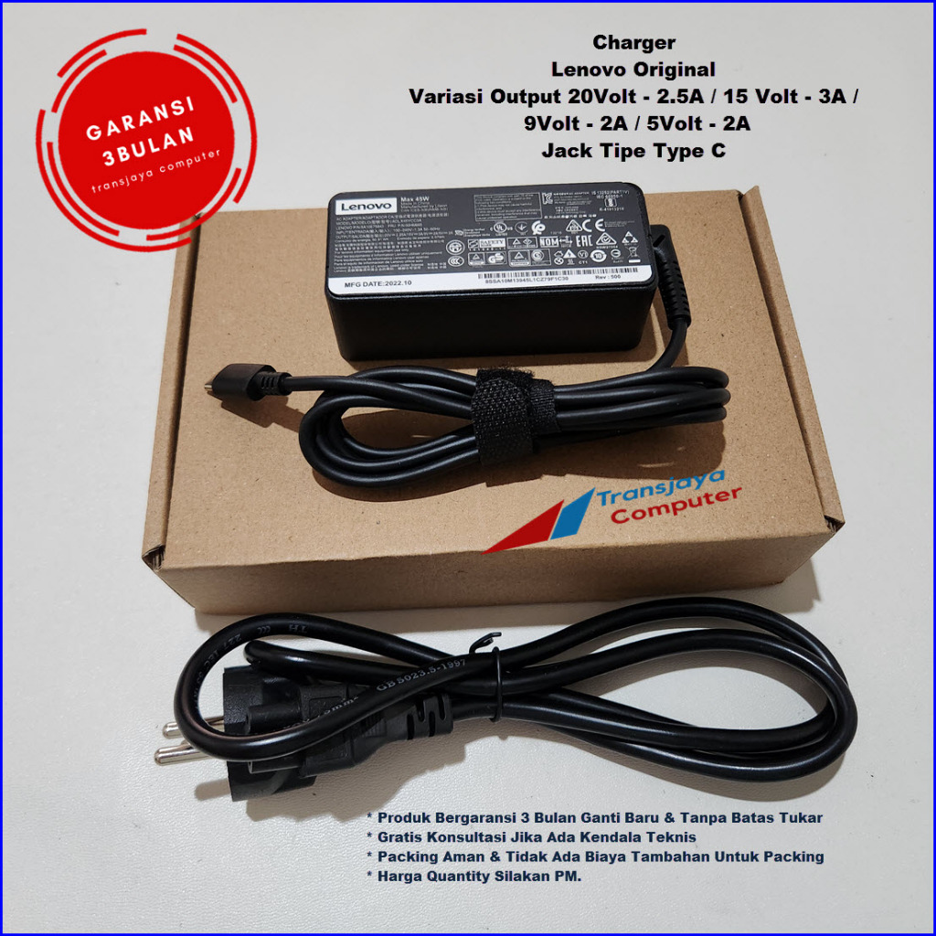 Len Thinkpad X1 Carbon X270 X280 X290 Type C Adapter Charger | Shopee ...