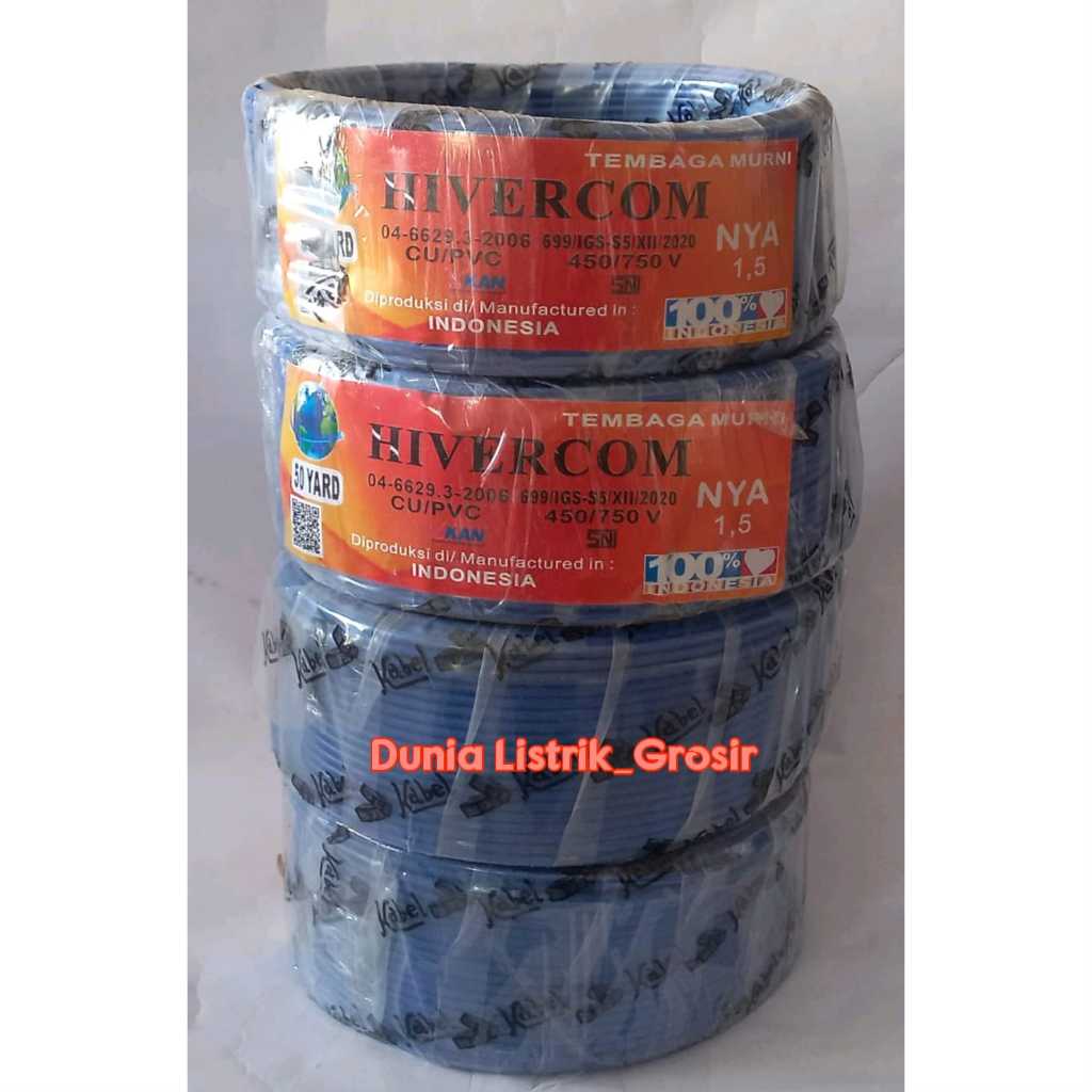 Wholesale!!! Hivercom NYA Cable 1,5 mm 50y 1 X 1.5mm Single Wire Full ...