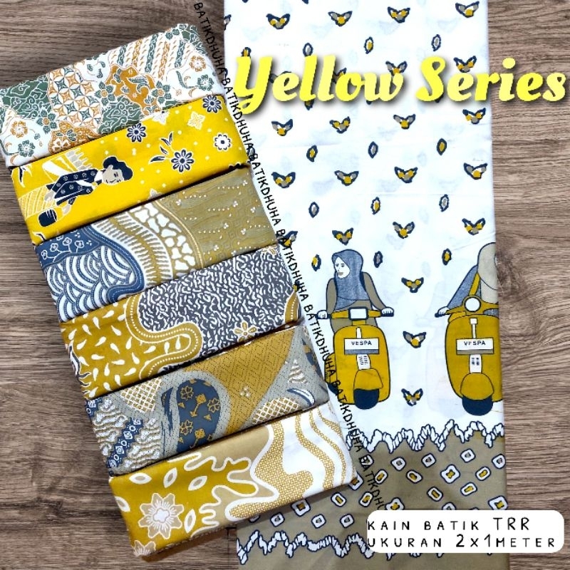 Smooth thick yellow batik cloth / 2x1 meter pastel yellow batik cloth ...