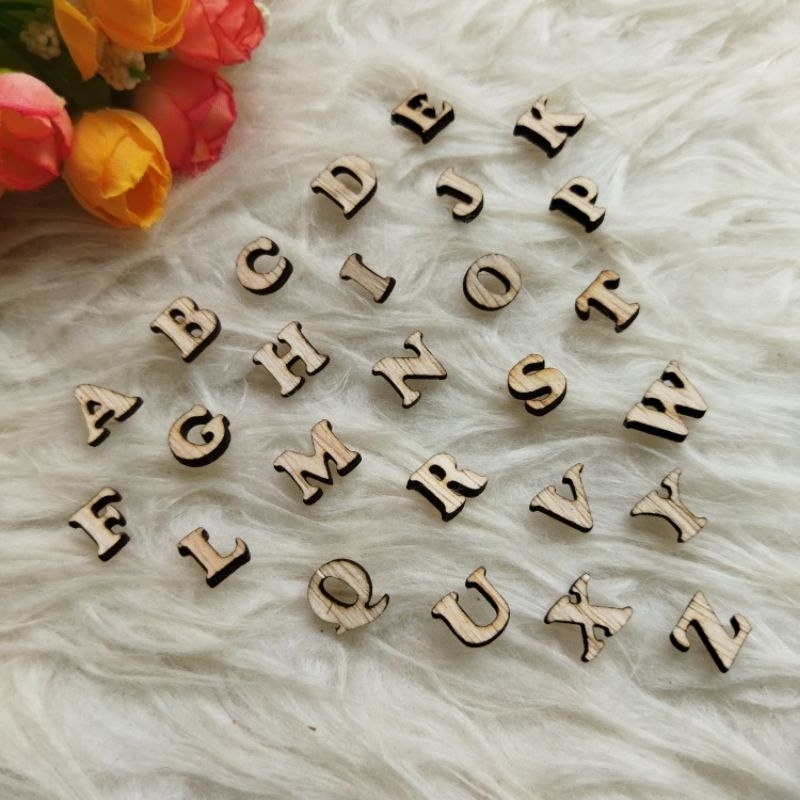 KAYU Wholesale 1cm Wooden Letters For Wedding Dowry Writing Lowercase ...
