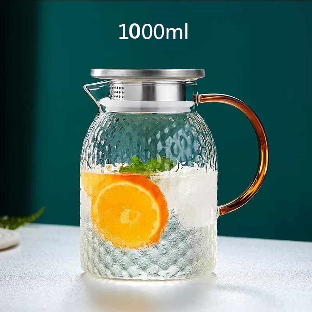 Glass Tea Pot / Heat and Cold Resistant Glass Teapot 1 1.5 1.8 L / Modern Aesthetic Teapot ...